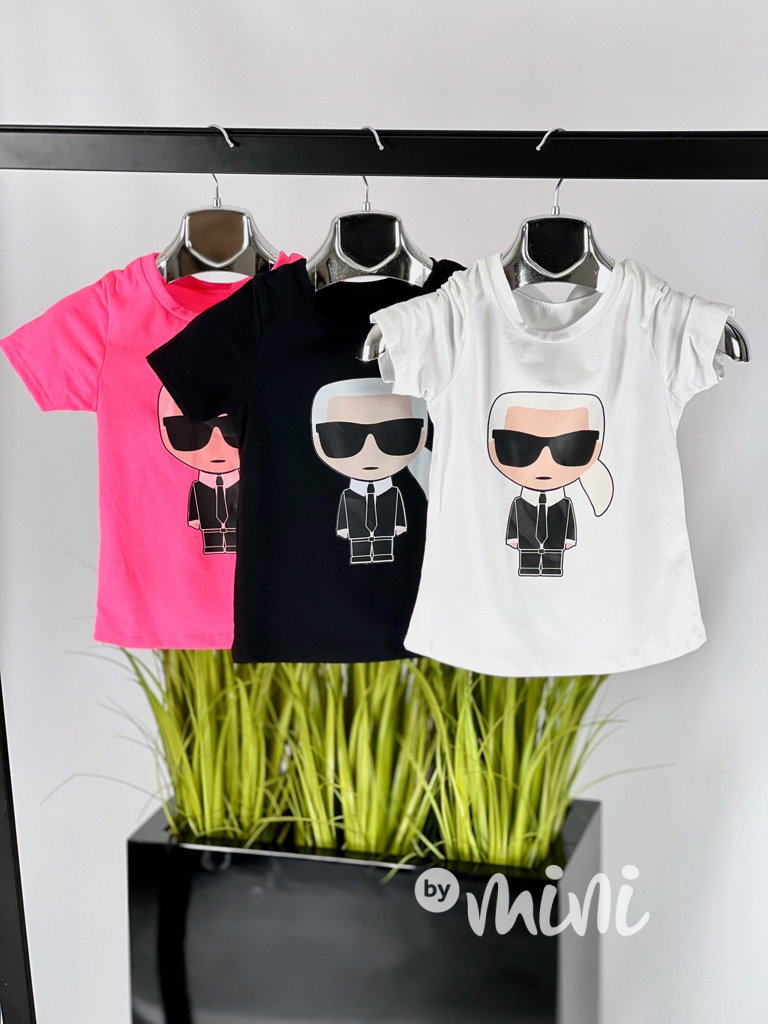 Triko Karlík neon pink - Skladem | ByMini.cz