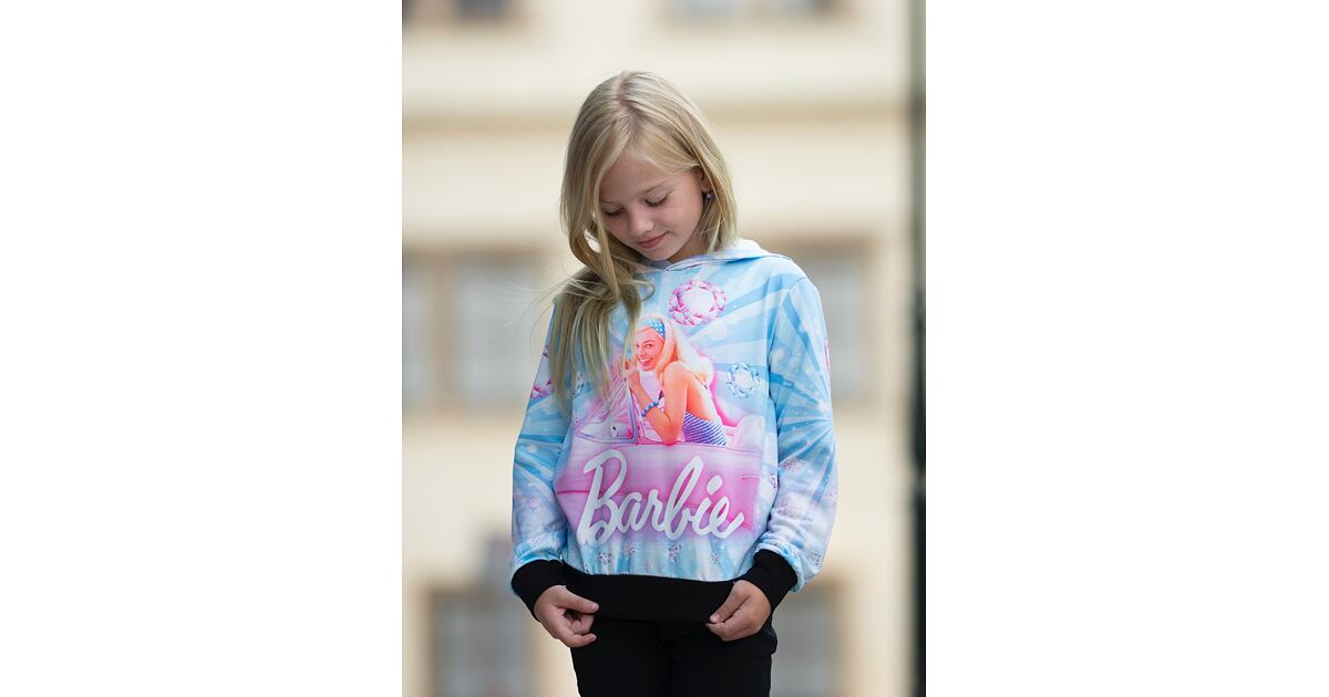 Mikina Barbie hoodie blue - Skladem | ByMini.cz