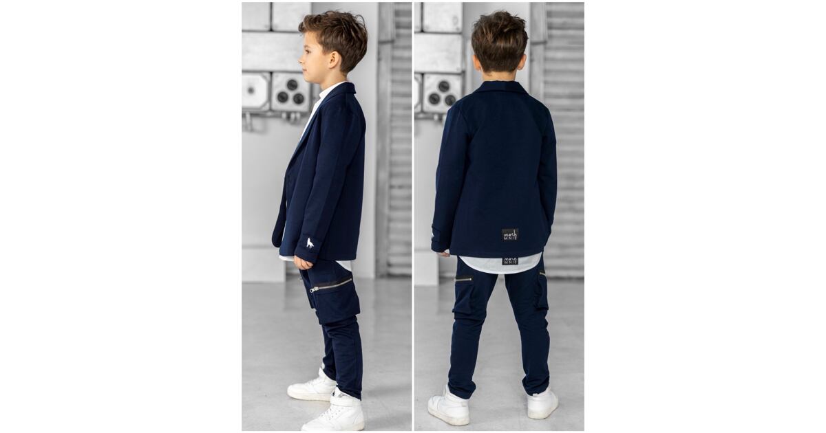 Mash Mnie modré sako WOLF - Skladem | ByMini.cz