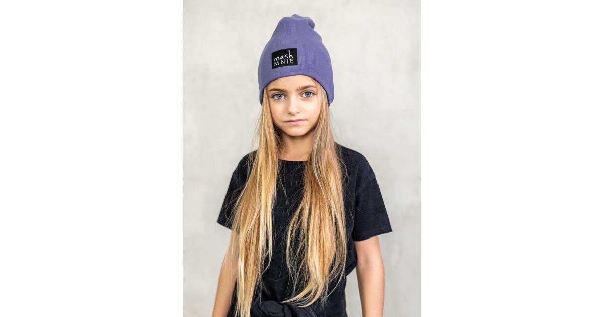 MASH MNIE žebrovaná čepice lila - Skladem | ByMini.cz
