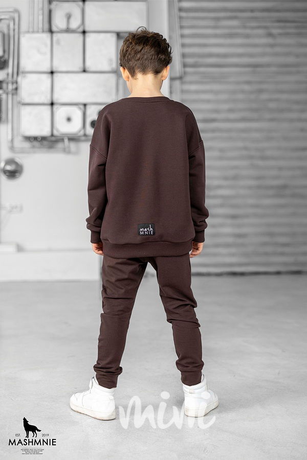 Mash Mnie mikina WOLF gang chocolate - Skladem | ByMini.cz