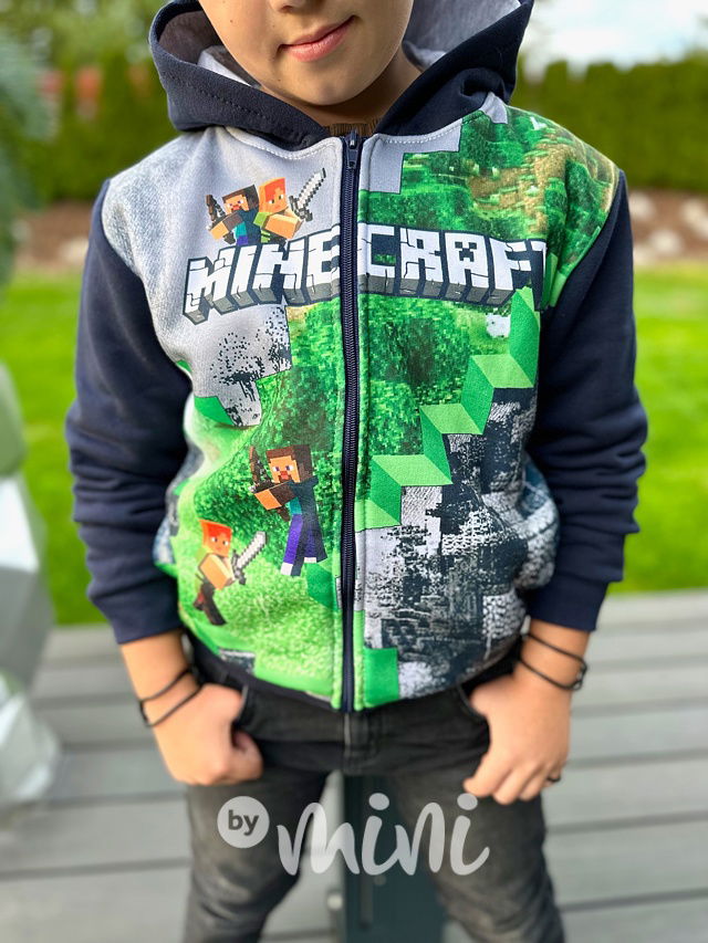 Minecraft vyteplená mikina - Skladem | ByMini.cz