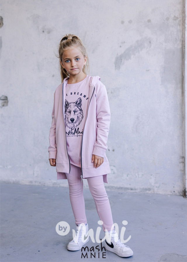 Mash Mnie mikina WOLF pink - Skladem | ByMini.cz