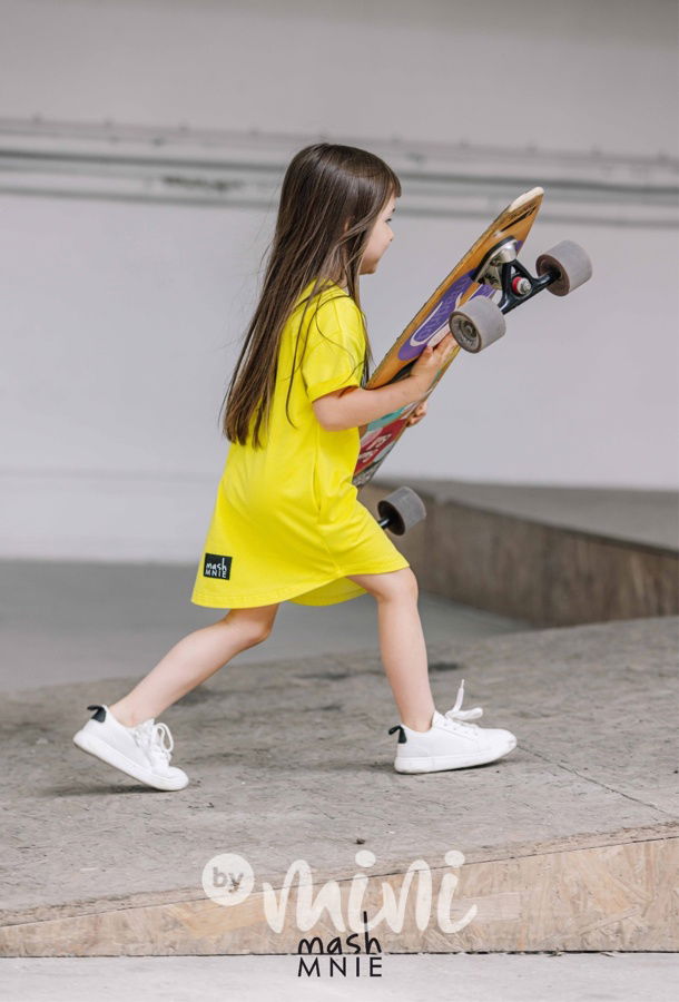 Mash Mnie letní street šaty lemon - Skladem | ByMini.cz