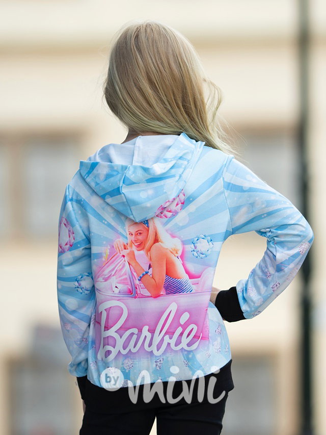 Mikina Barbie hoodie blue - Skladem | ByMini.cz